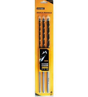 Broca Madera 3Pc(6-8-10) X 300Mm Uyustools