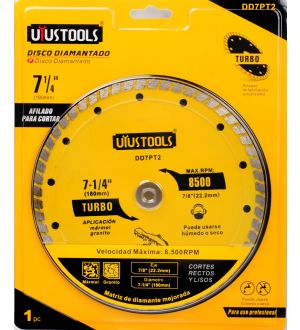 Disco Diamond Profesional 7 Pulg. (180Mm) Turbo Uyustools
